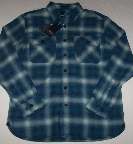 NWT Pendleton Burnside DOUBLE BRUSHED FLANNEL Royal/Blue Plaid Shirt Men's XXL | eBay