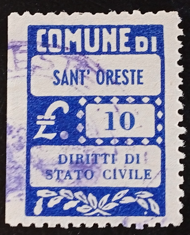 Local Italy, Revenue Comune di Sant´Oreste used | eBay