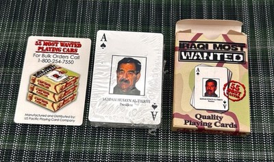 Vintage Iraqi Most Wanted Playing Cards Desert Storm (Sealed) | eBay