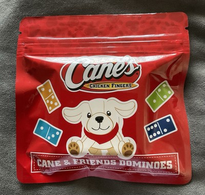 NEW/unopened Raising Cane’s Kids Meal Game - Cane and Friends Dominoes ...