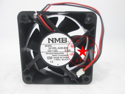 1 PC NMB Fan 2410RL-04W-B50 DC 12V 0.20A 60*60*25MM 2 pin cooling fan ...
