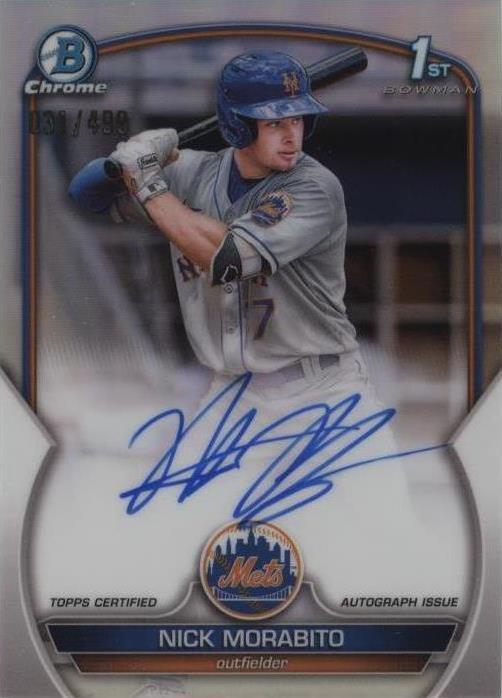 2023 Bowman - Chrome Prospect Autographs Nick Morabito #CPA-NM ...