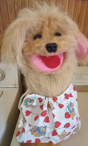 Tan Furry Doggie Bag Puppet- ministry, ventriloquists, teacher -Used IN ...