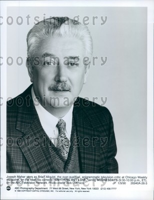 1990 Actor Joseph Maher in TV Show Anything But Love Press Photo | eBay