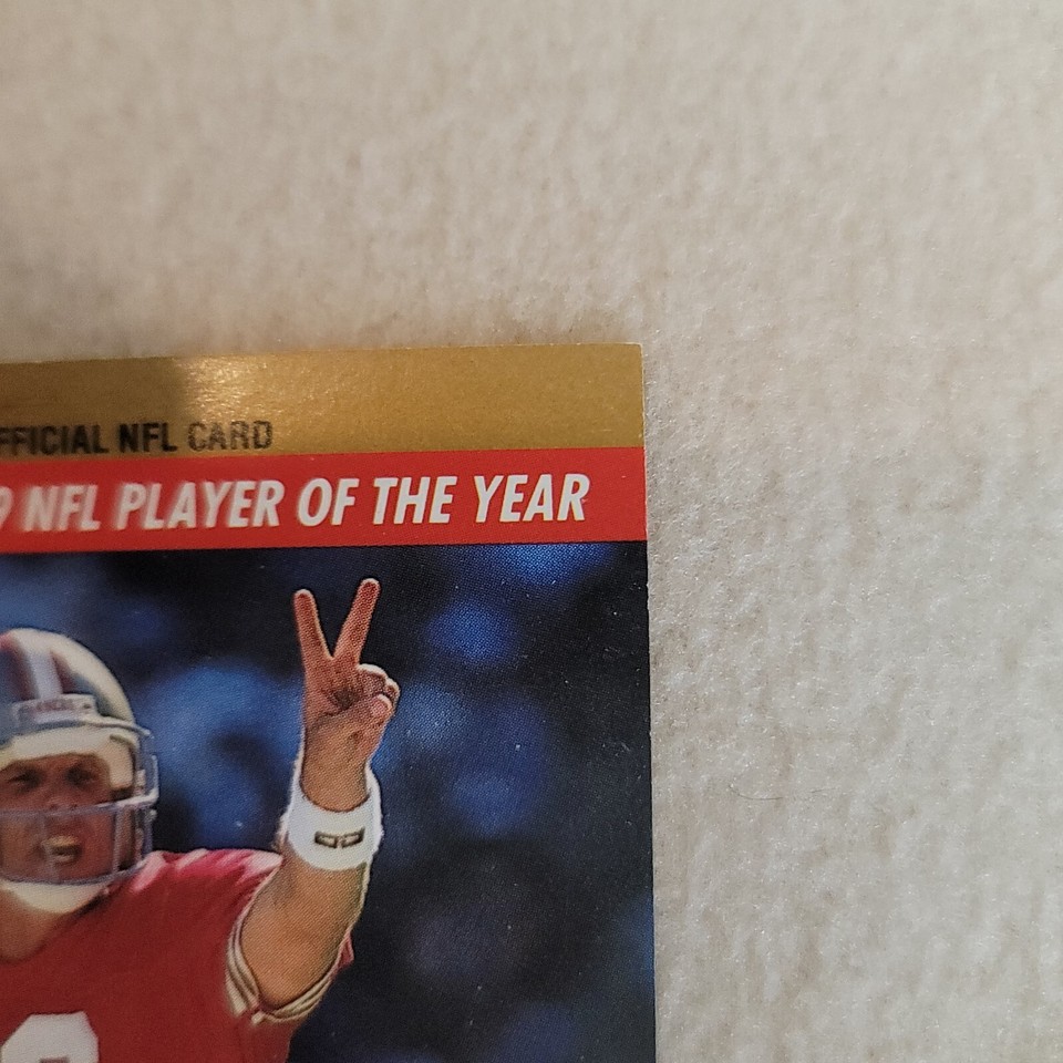 Joe Montana 1990 Pro Set Football Error Card #2 | eBay
