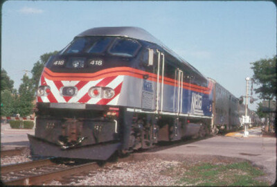 METRA 418 COMMUTER TRAIN #2718 --- Original Slide T1-16 | eBay