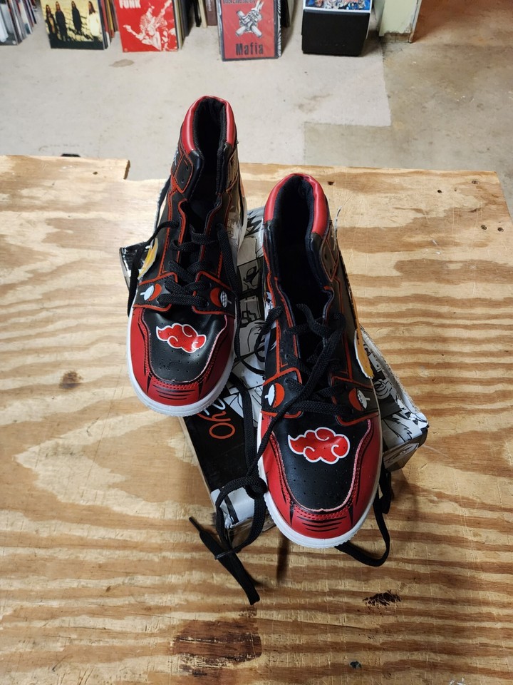 Itachi Uchiha Fireball Akatsuki J-Force Shoes Kids Size 9 / 41 | eBay UK
