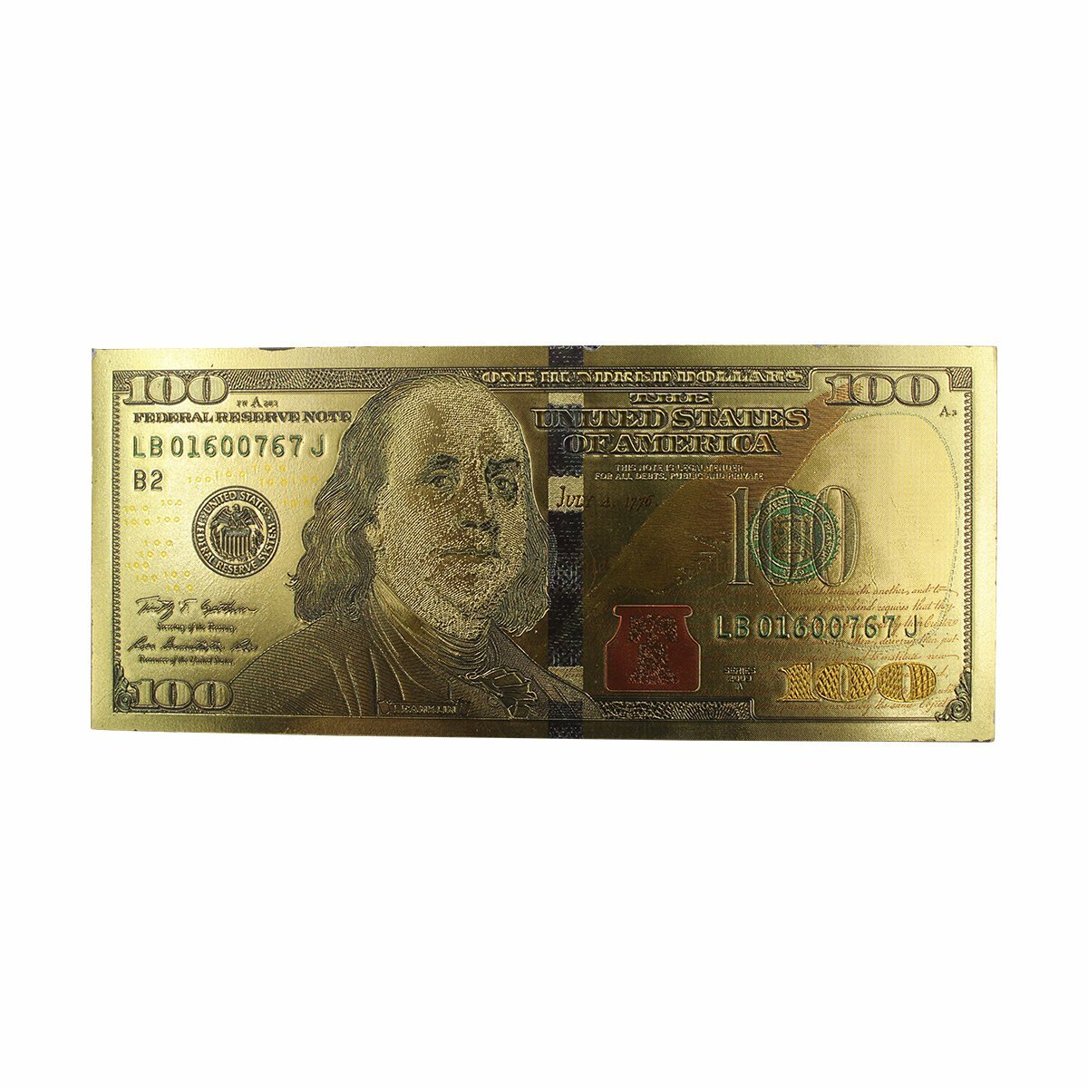 2 New Dollar Bill Style Magnets (Gold) | eBay