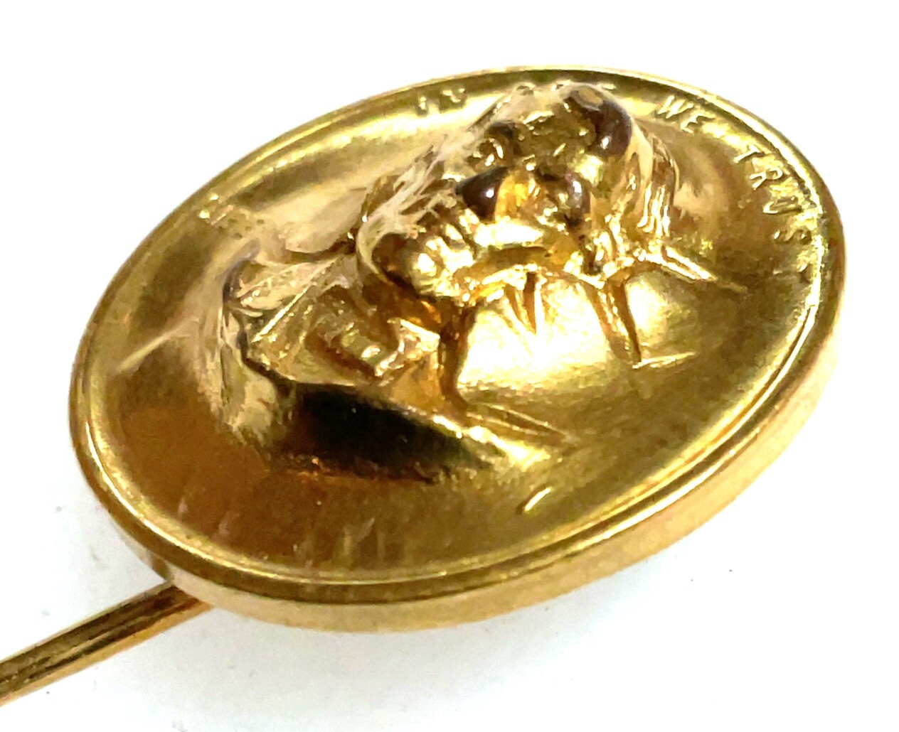 1931 Lincoln Wheat Cent Repousse Pop Out Gold Color Stickpin Coin | eBay