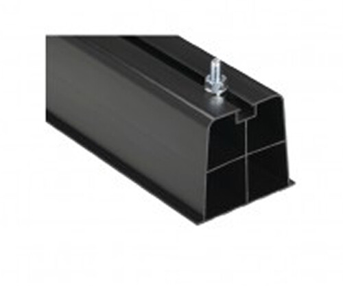 Black Plastic Condenser Mounting Blocks Feet 1m 240 kg Load CMB-1000 ...