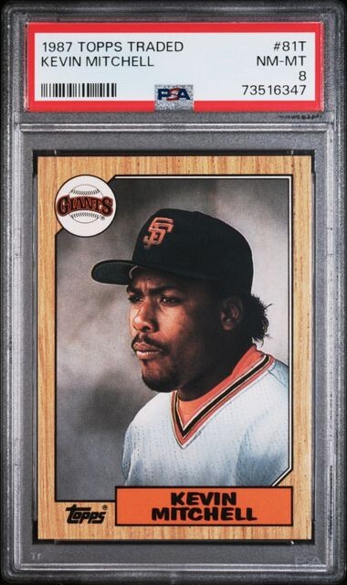 1987+Topps+Traded+-+%2381T+Kevin+Mitchell for sale online | eBay