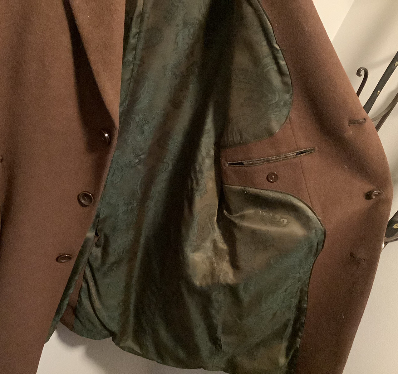 Mantoni Jacket Mens 44 Cashmere & Wool Blend Blazer Coffee Brown | eBay