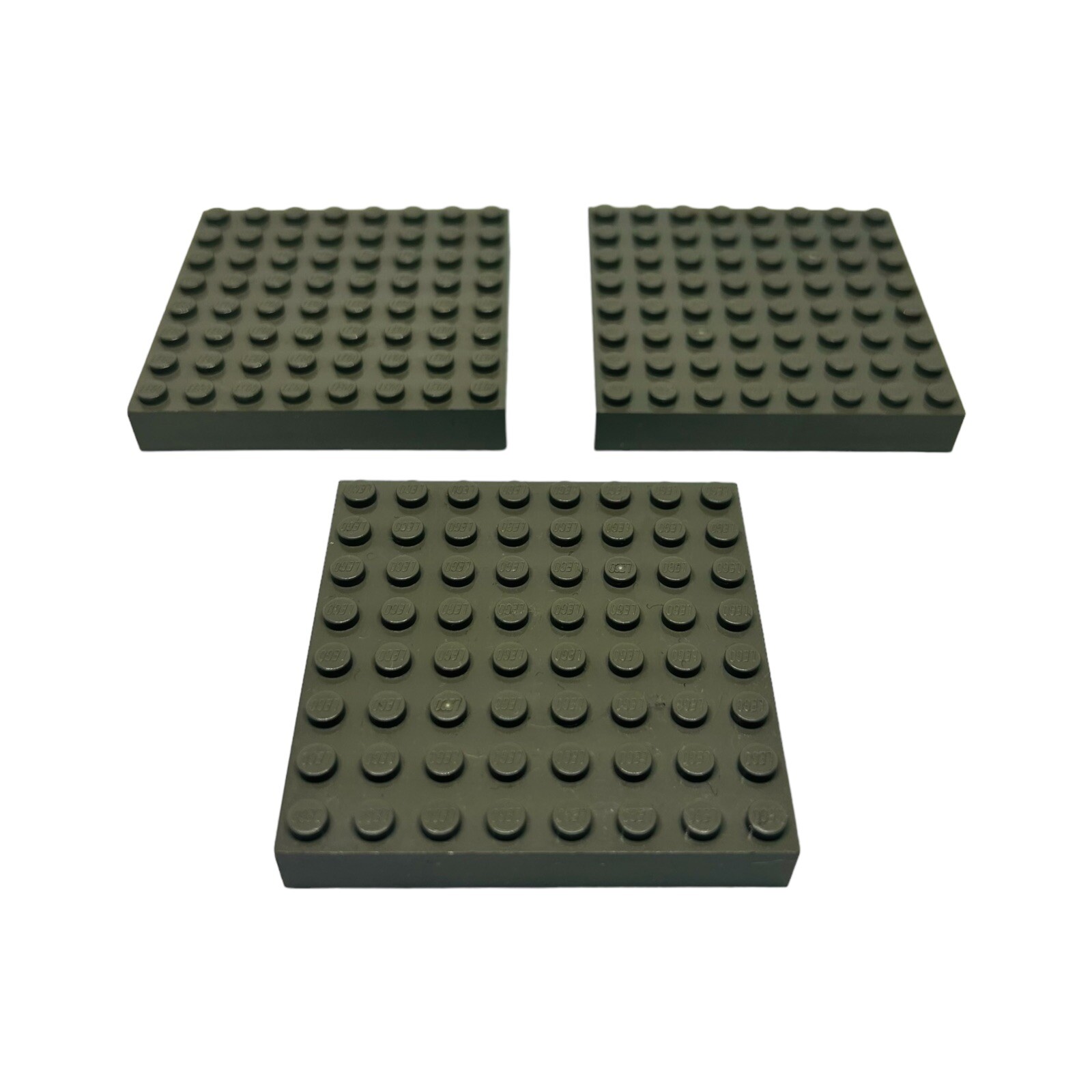 LEGO 3x Old Dark Gray 8x8 Brick 4201 Lot of 3 | eBay