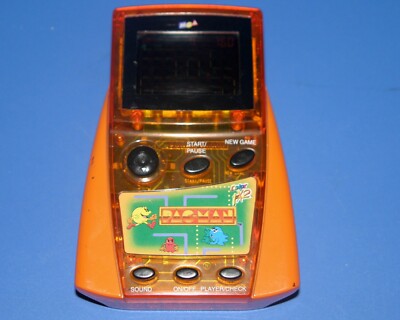 PACMAN Electronic Hand-Held Game Orange LCD PAC-MAN NAMCO MGA Tested | eBay