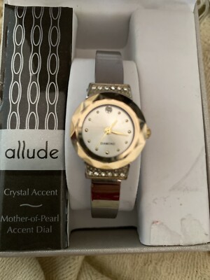 Allude Fashion Watch Mirror Look Mother Of Pearl Accent Dial And ...