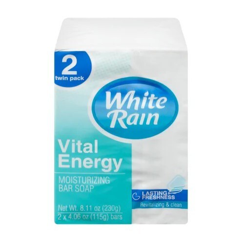 Ɣ WHITE RAIN (2-BARS) 4.06 Oz. 🩵🫧 VITAL ENERGY 🩵🫧 ≈MOISTURIZING≈ Soap 🫧 ...