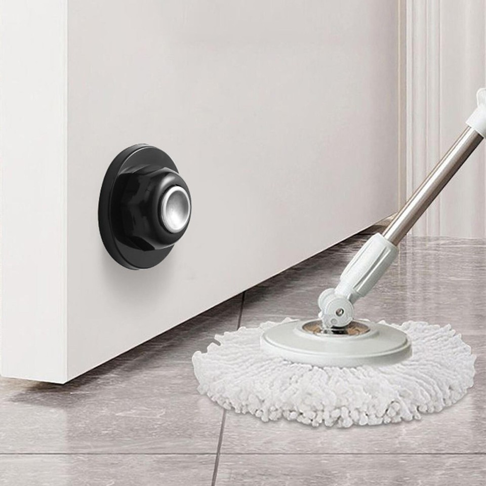 2x Magnetic door snapper, safety door stopper made of stainless steel ...
