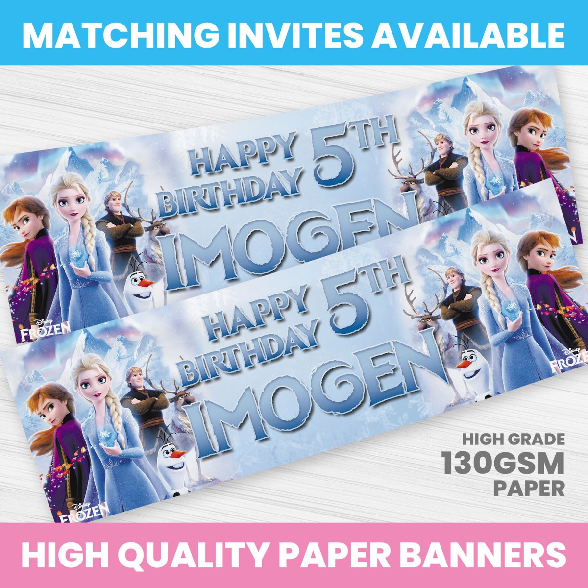 Frozen Birthday Banner Printable