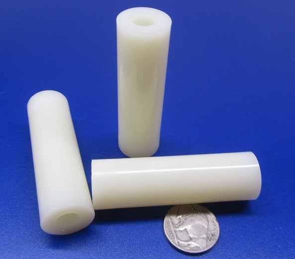 Nylon 66 Spacer, Natural, NO.5/16" Screw, 3/4" OD x .315" ID x 2 1/2 ...