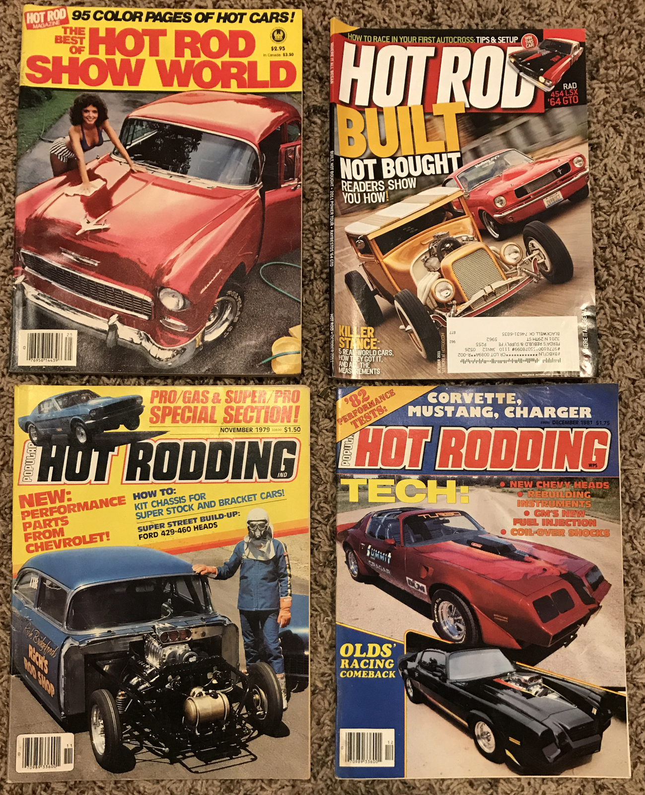 Lot of 10!!! Hot Rod and Hot Rodding Magazines Show World Various Years ...