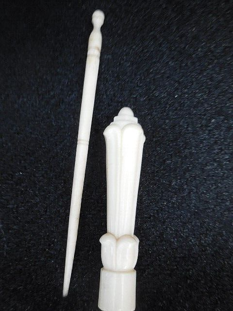 Vintage Art Deco Lamp Finial Bakelite Ivory Celluloid 3” | eBay