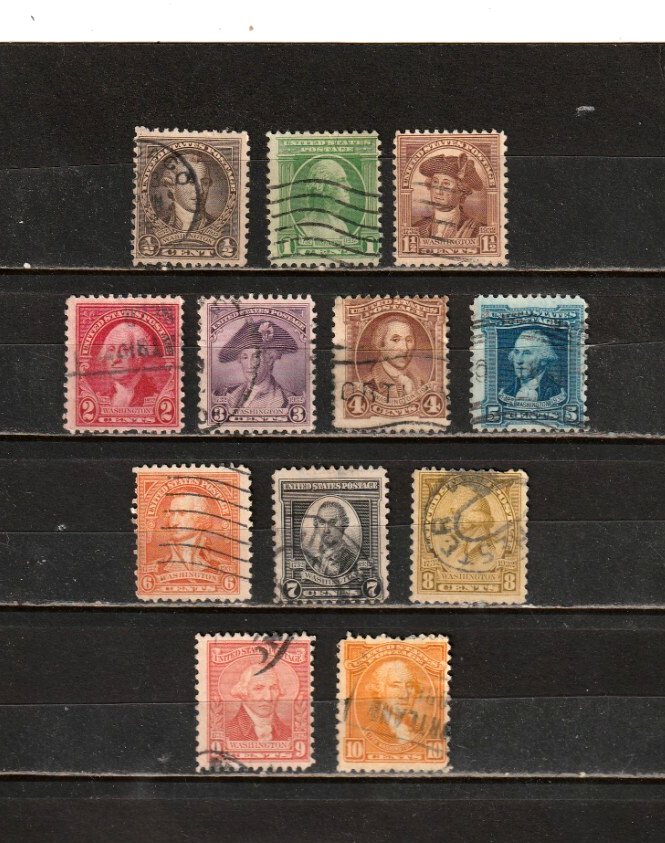 3 Old Sets - 10 Stamp Army/Navy =12 Stamp Wash. Bice. = 23 Stamp '22 ...