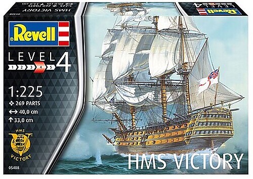 Revell-Germany H.M.S. Victory - Plastic Model Ship Kit - 1/225 Scale ...