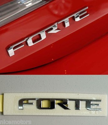 Genuine FORTE Logo Trunk Emblem Badge (Fit: KIA FORTE KOUP 2009-2016 ...