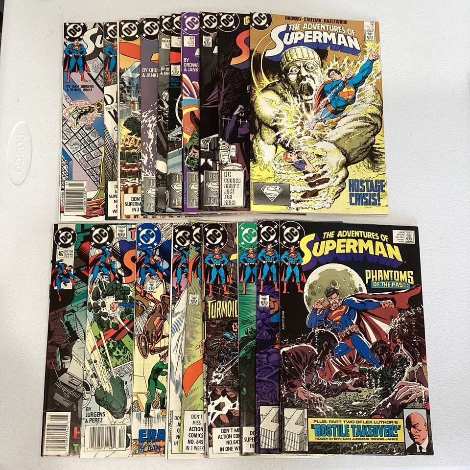 Adventures Of Superman 0 424-649 Complete Set Annuals 1-9 Dc Comics ...