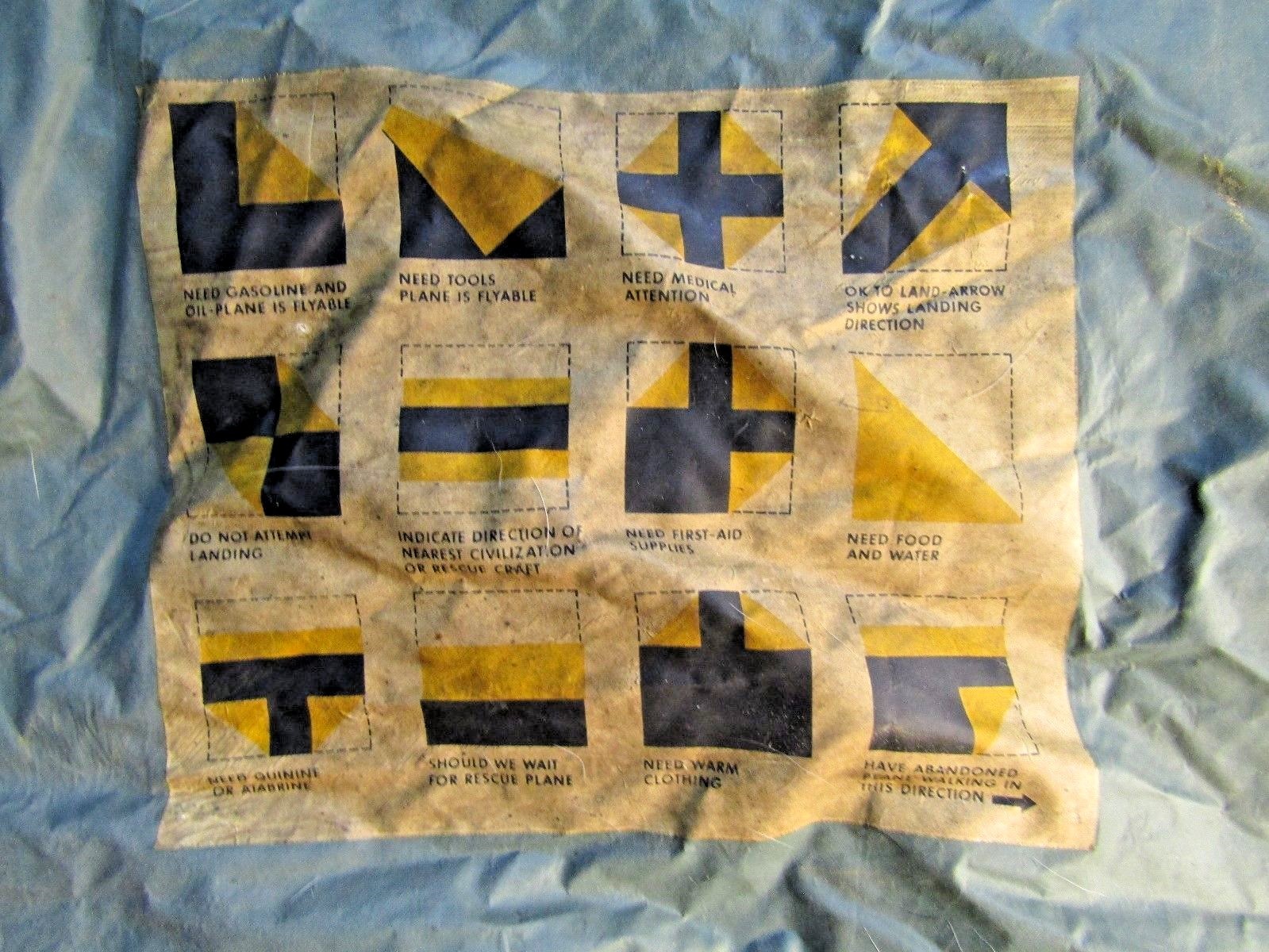 Vintage Vietnam War USAF Lightweight Paulin Survival Shelter/Signal ...