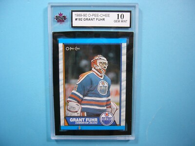 1989/90 O-PEE-CHEE NHL HOCKEY CARD #192 GRANT FUHR KSA 10 GEM MINT 89/90 OPC | eBay