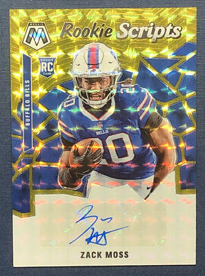 ZACK MOSS RC AUTO PRIZM🔥2020 Mosaic Rookie Scripts🔥Bills/Colts | eBay