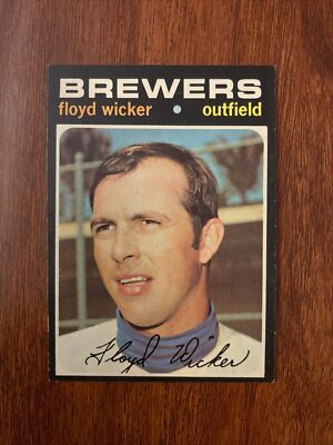 1971 Topps #97 Floyd Wicker G-VG Lower Grade Set Filler | eBay