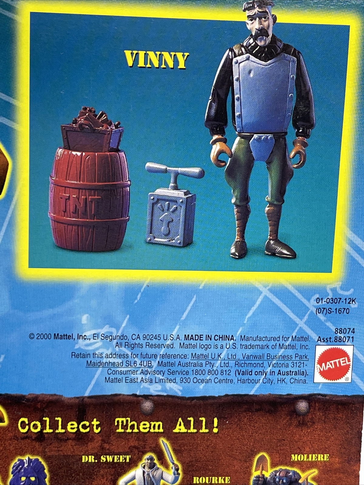 Atlantis The Lost Empire Vinny 4 Inch Figure Disney Mattel 2000 for ...