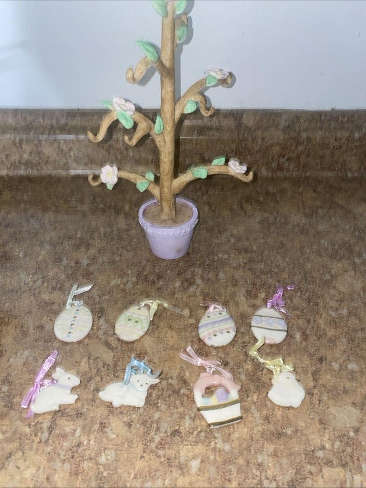 Lenox “The Easter Traditions Tree” With 8 Lenox egg Ornaments. | eBay