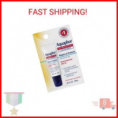 Aquaphor Lip Protectant and Sunscreen Ointment - Broad Spectrum SPF 30 ...