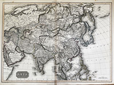Mappa Dell'Asia Cina Giappone Filippine Continente India Russia ...