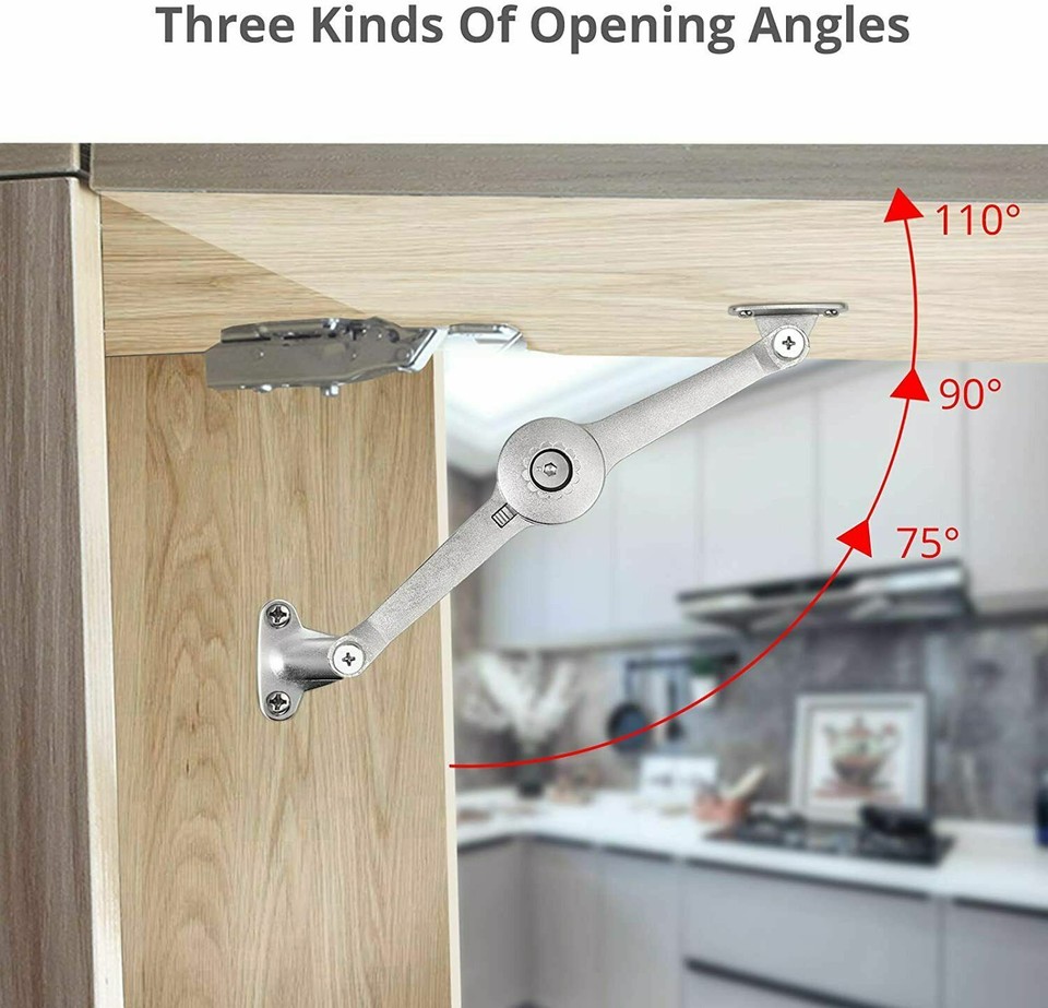 1Pair Lid Support Hinge Random Angle Lid Flap Stays for Cabinet Chest ...