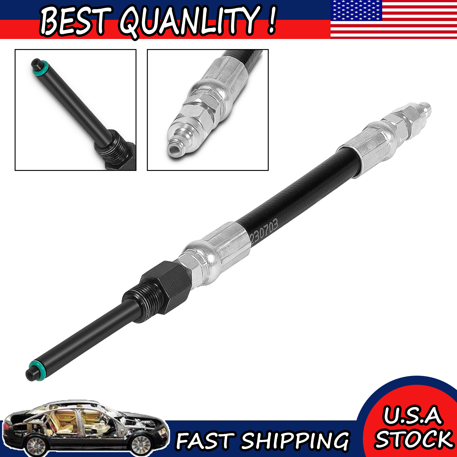 6660 Compression Tester Adapter Hose Fit For 2003-2006 Ford 6.0L Diesel ...