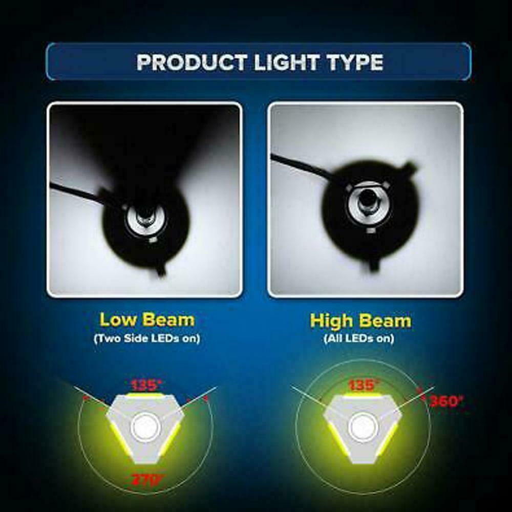 Ridroid H11 LED Headlight Bulb Fog Light High Low Beam Super White Lamp ...