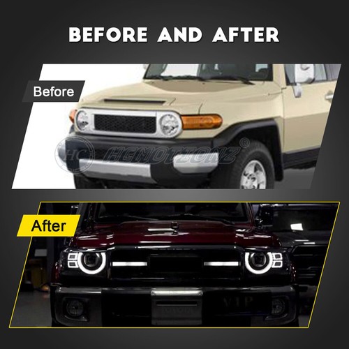 HC LED Headlights For Toyota Land cruiser 70 Sequential with Animation ...