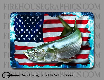 American flag Tarpon Pelagic Offshore Fishing sticker decal | eBay