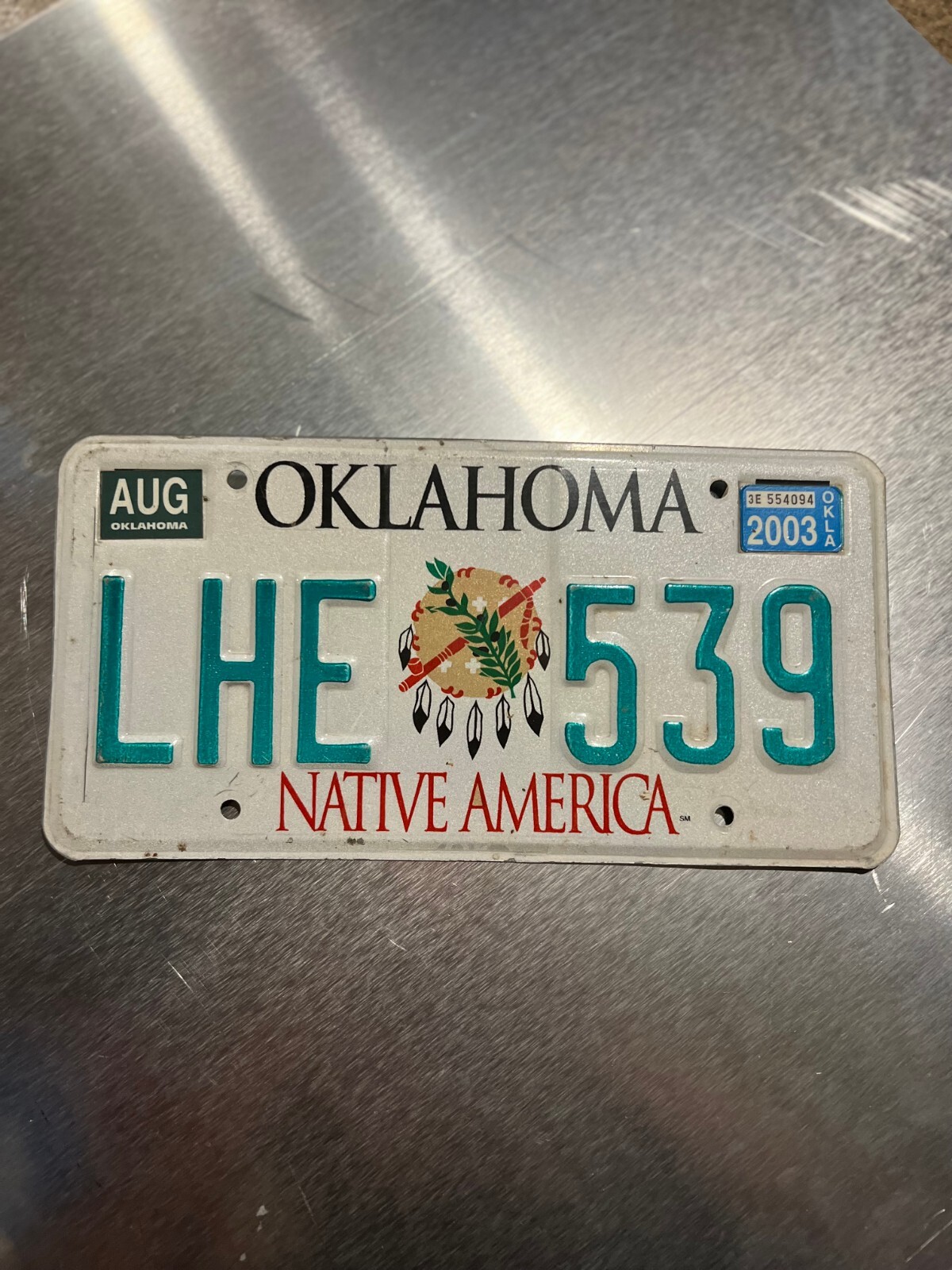 LICENSE PLATES OKLAHOMA NATIV NATION LHE 539 | eBay