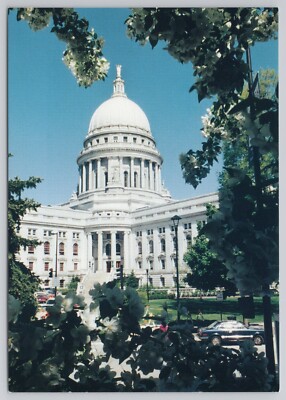 Springtime Madison, Wiscon State Capitol Chrome Continental Unposted PC ...