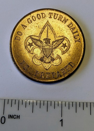 BSA Be Prepared Boy Scouts Do A Good Turn Daily Token Coin Medal | eBay