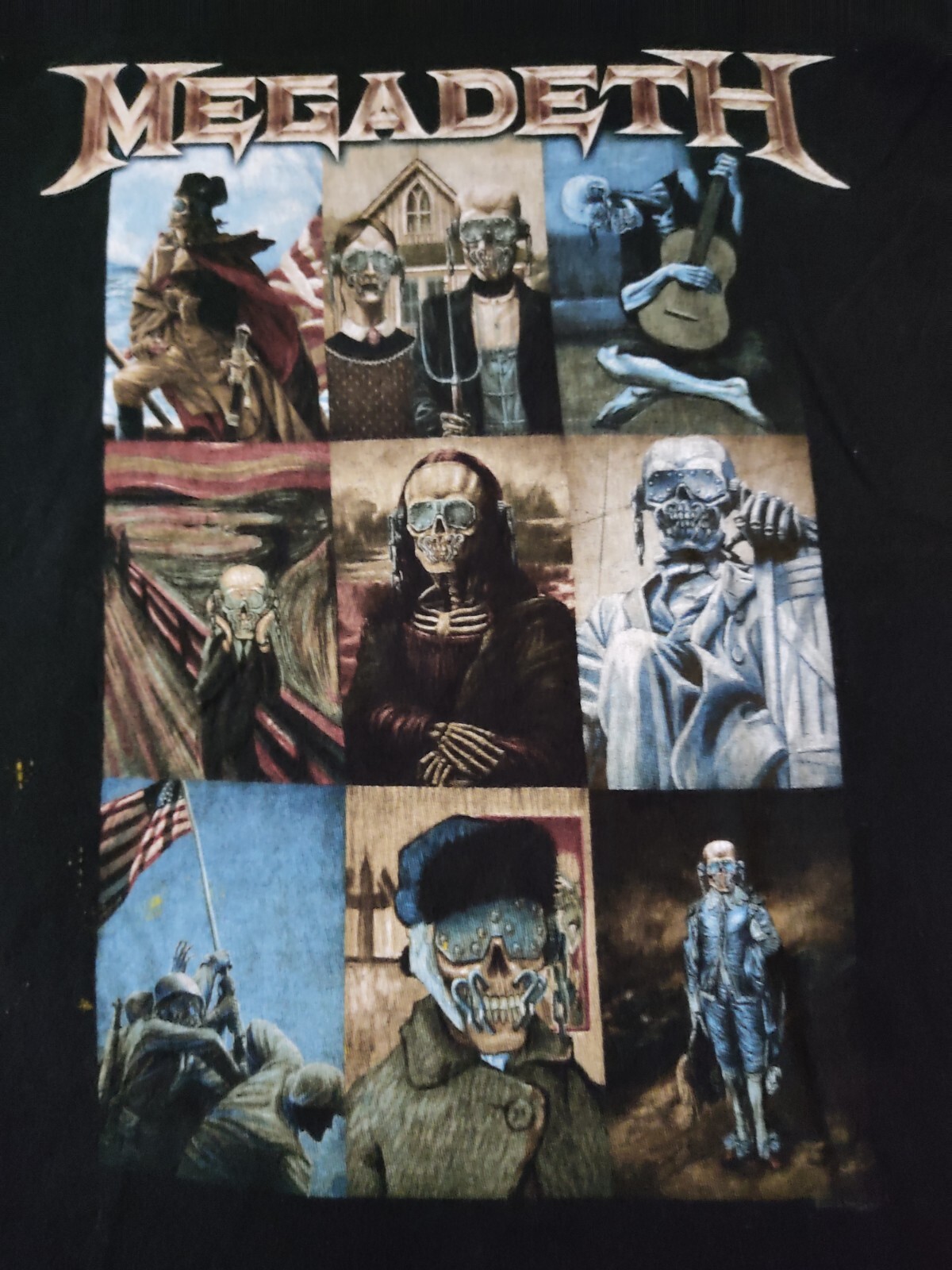 Megadeth Vic rattlehead collage paintings thrash meta… - Gem