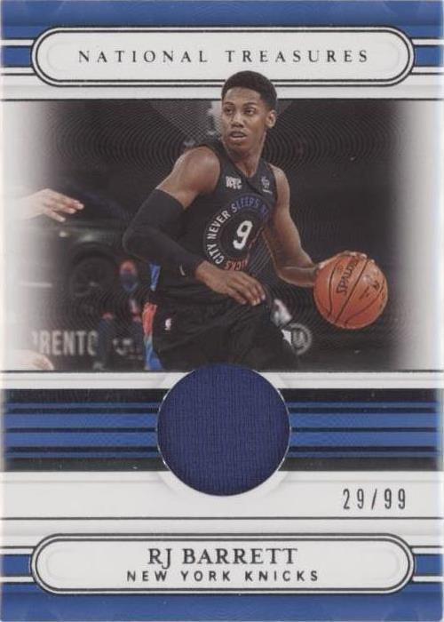2020-21 Panini National Treasures - Jersey Treasures RJ Barrett #JT-RJB ...