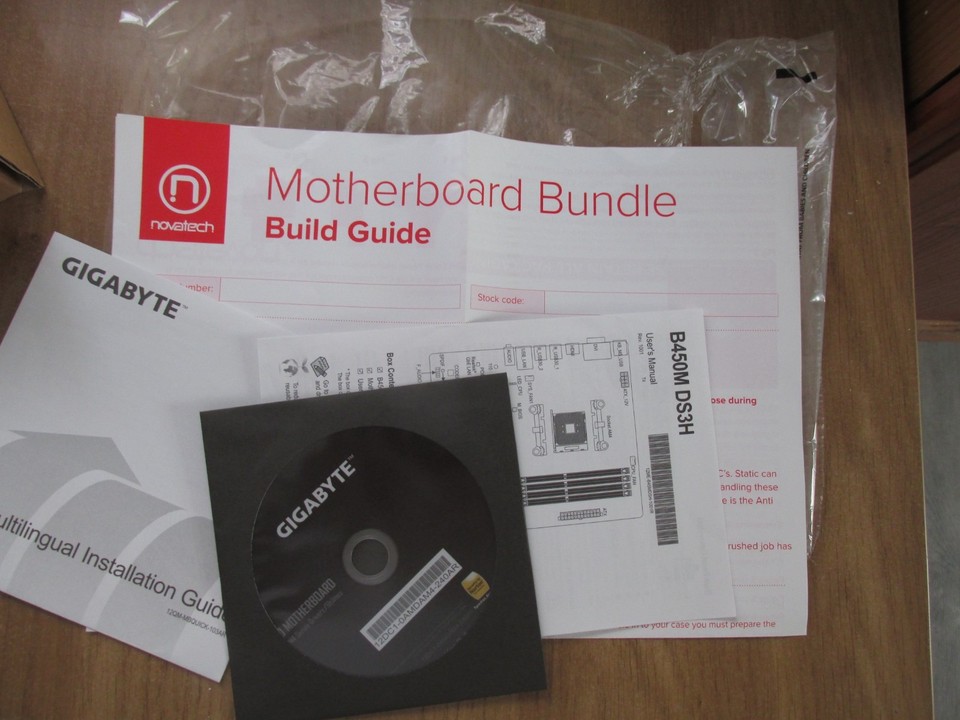 NOVATECH M/BOARD MOTHER BOARD MBB-36008 BUNDLE UNTESTED NEW OPENED ...