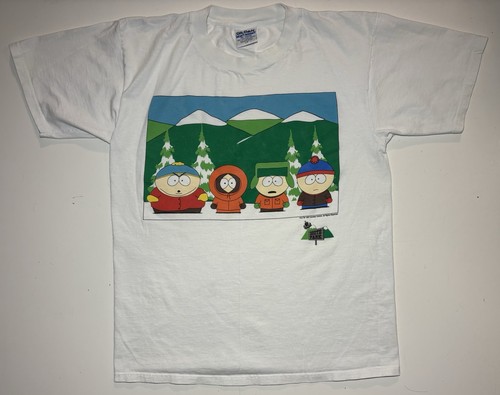 VTG 90s South Park T Shirt Mens L White 1997 Comedy Central Cartoon ...