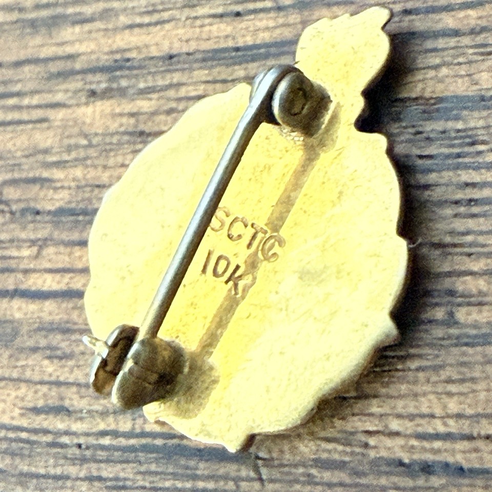 Vintage 10K Solid Gold Helms Bakeries 5 Year Service Pin 2.4g - LA ...
